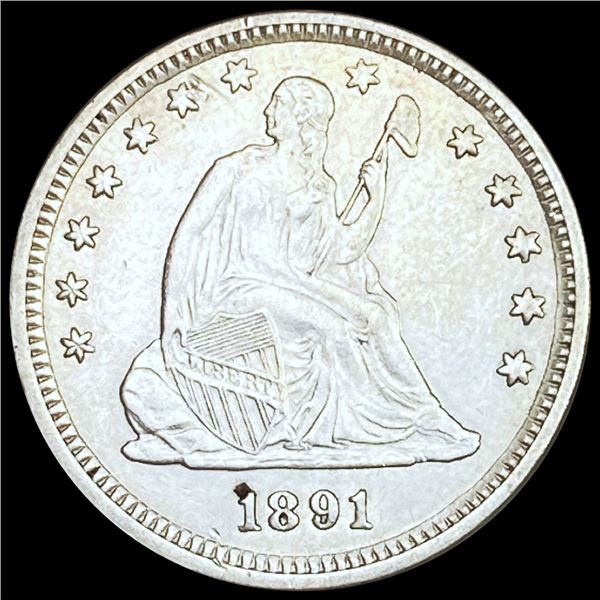 1891 Seated Liberty Quarter UNCIRCULATED