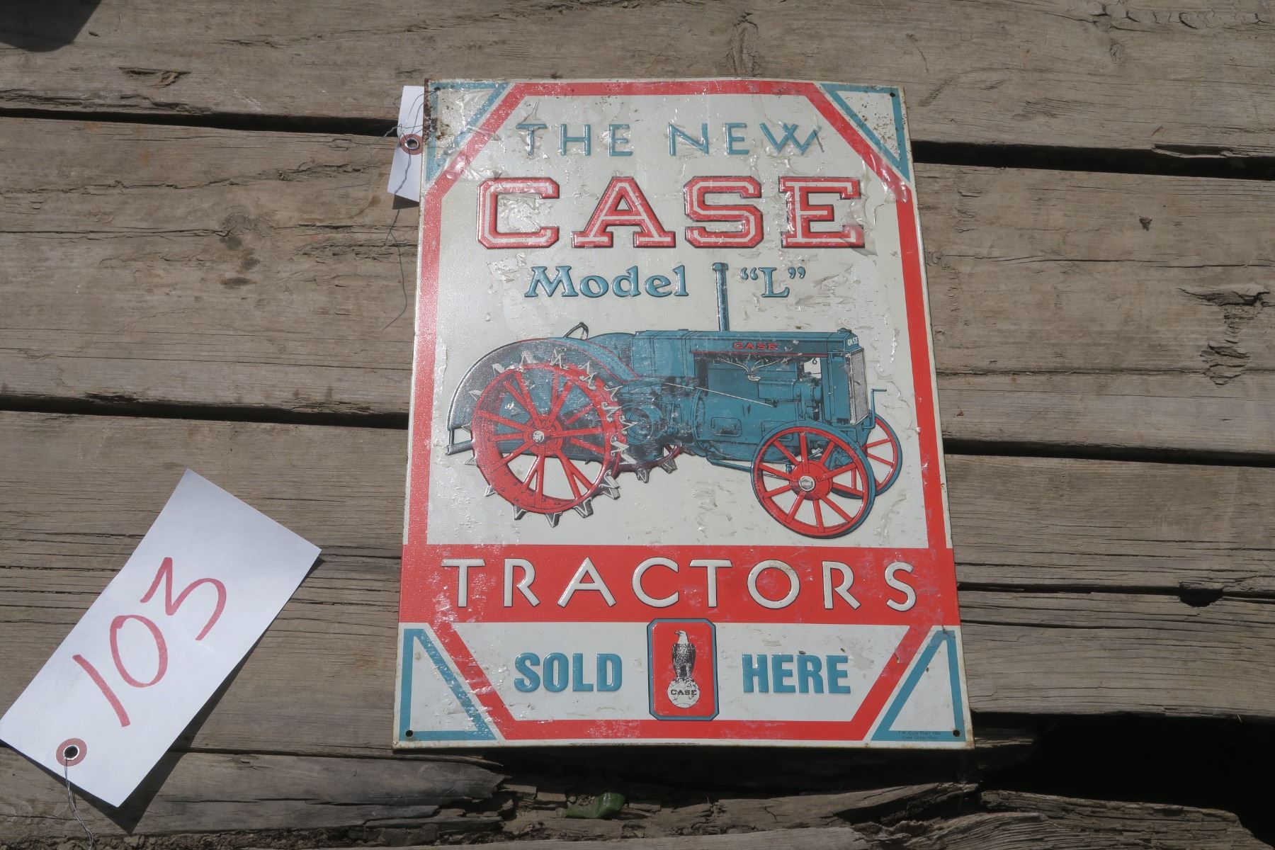 Case Tractor Sign - 11x16"