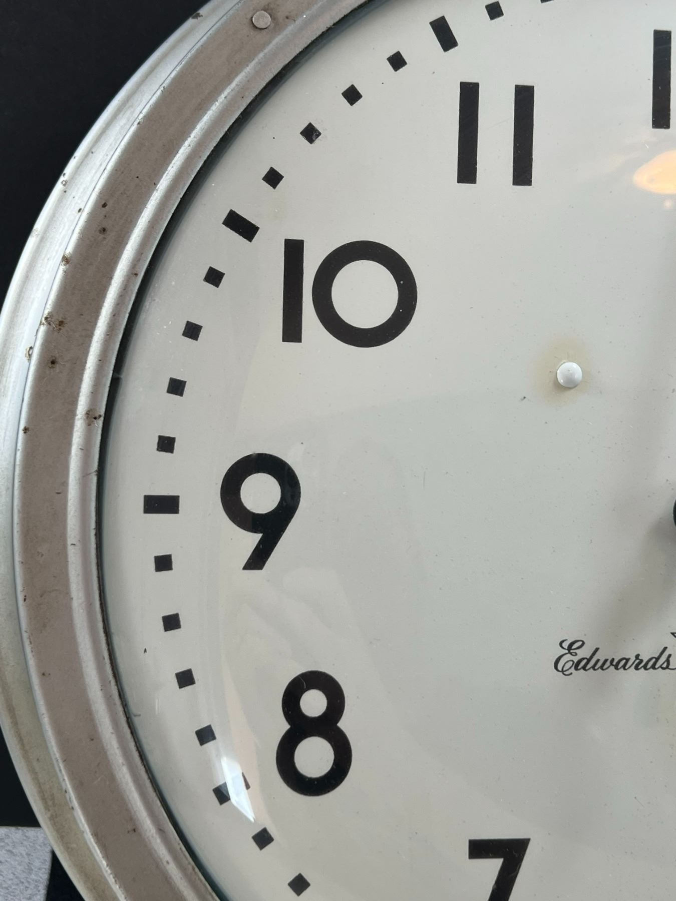Vintage Edwards Canada Industrial / School Electric Wall Clock