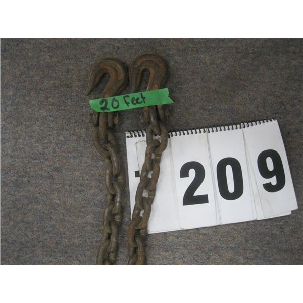 20 Foot Chain With Hooks