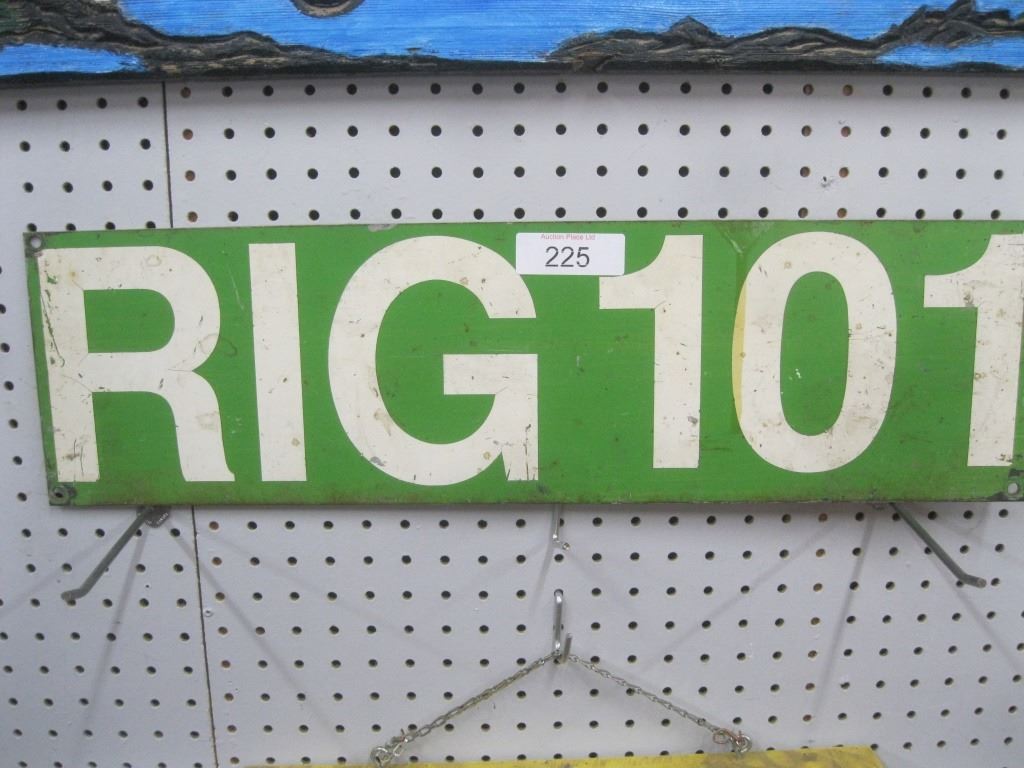 Metal Rig 101 Sign
