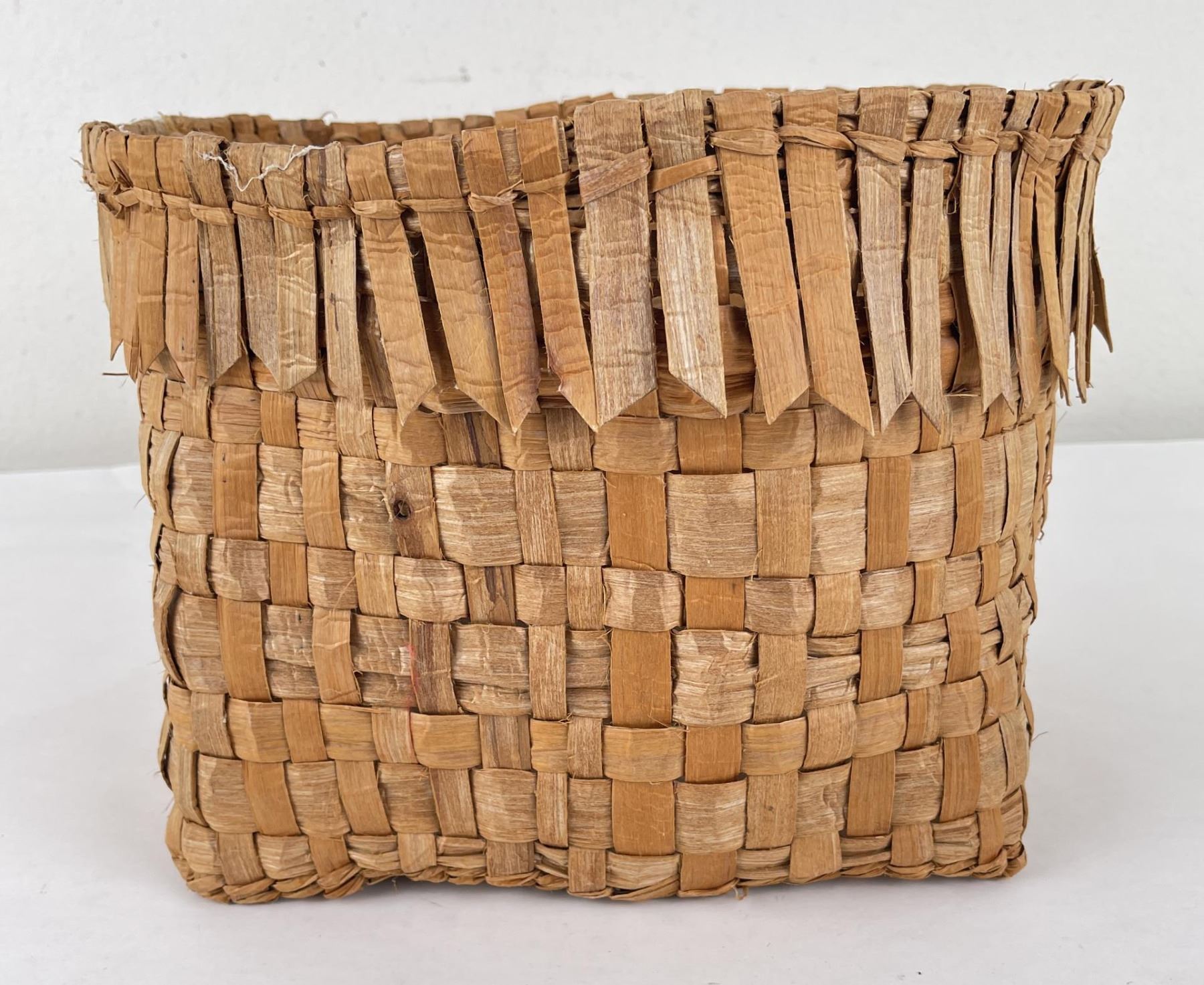 Northwest Coast Haida Indian Cedar Bark Basket