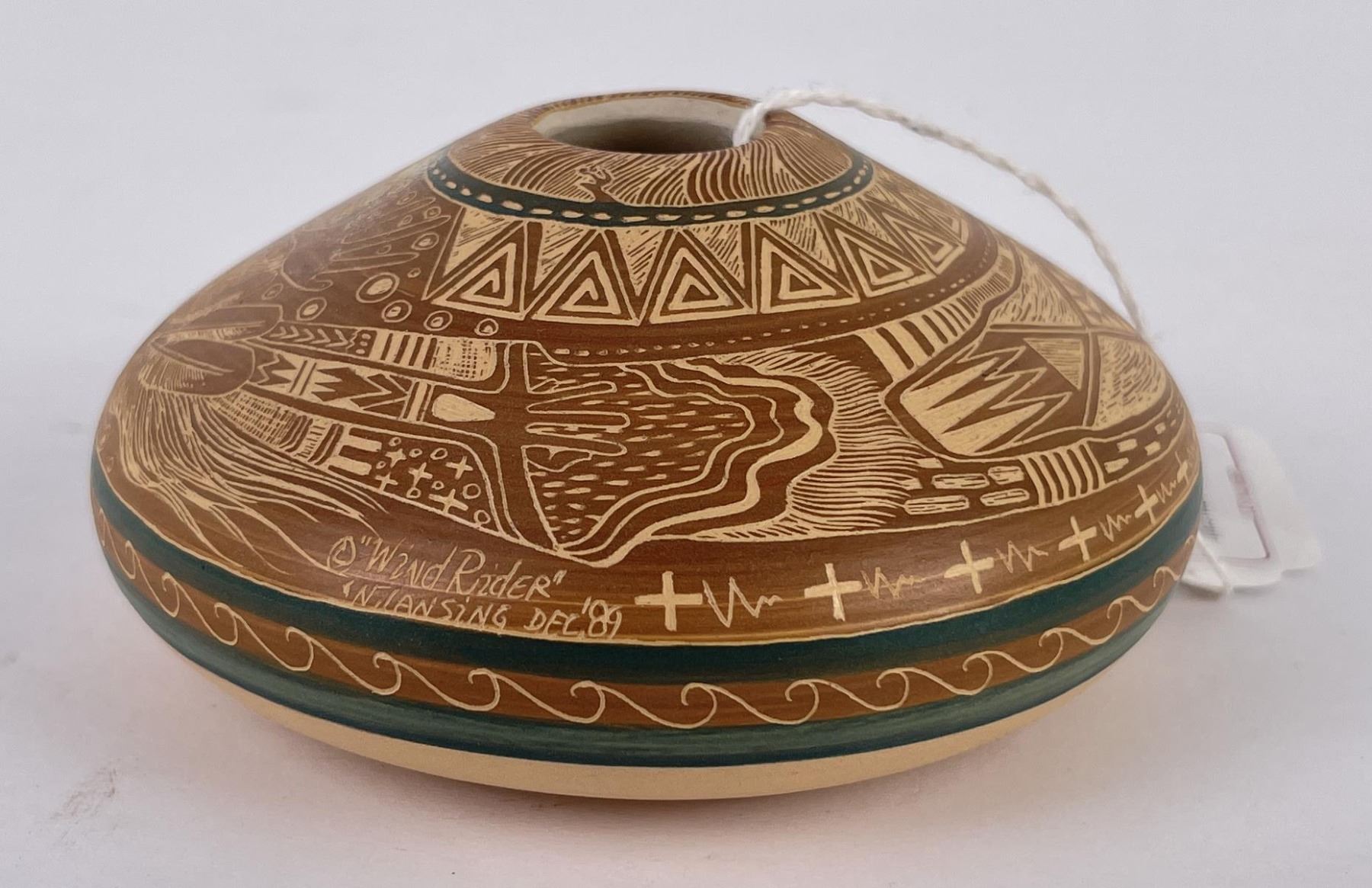 Ute Mountain Pottery Vase Norman Lansing
