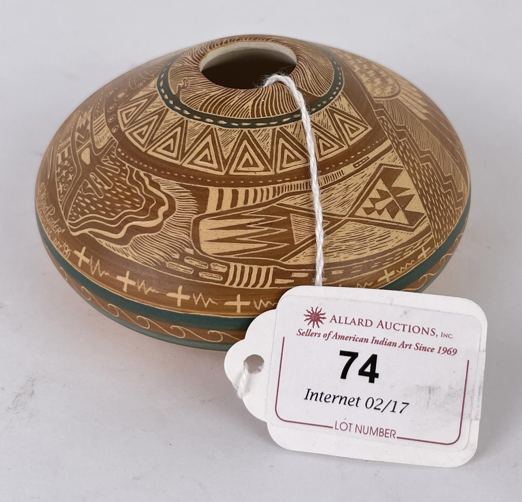 Ute Mountain Pottery Vase Norman Lansing