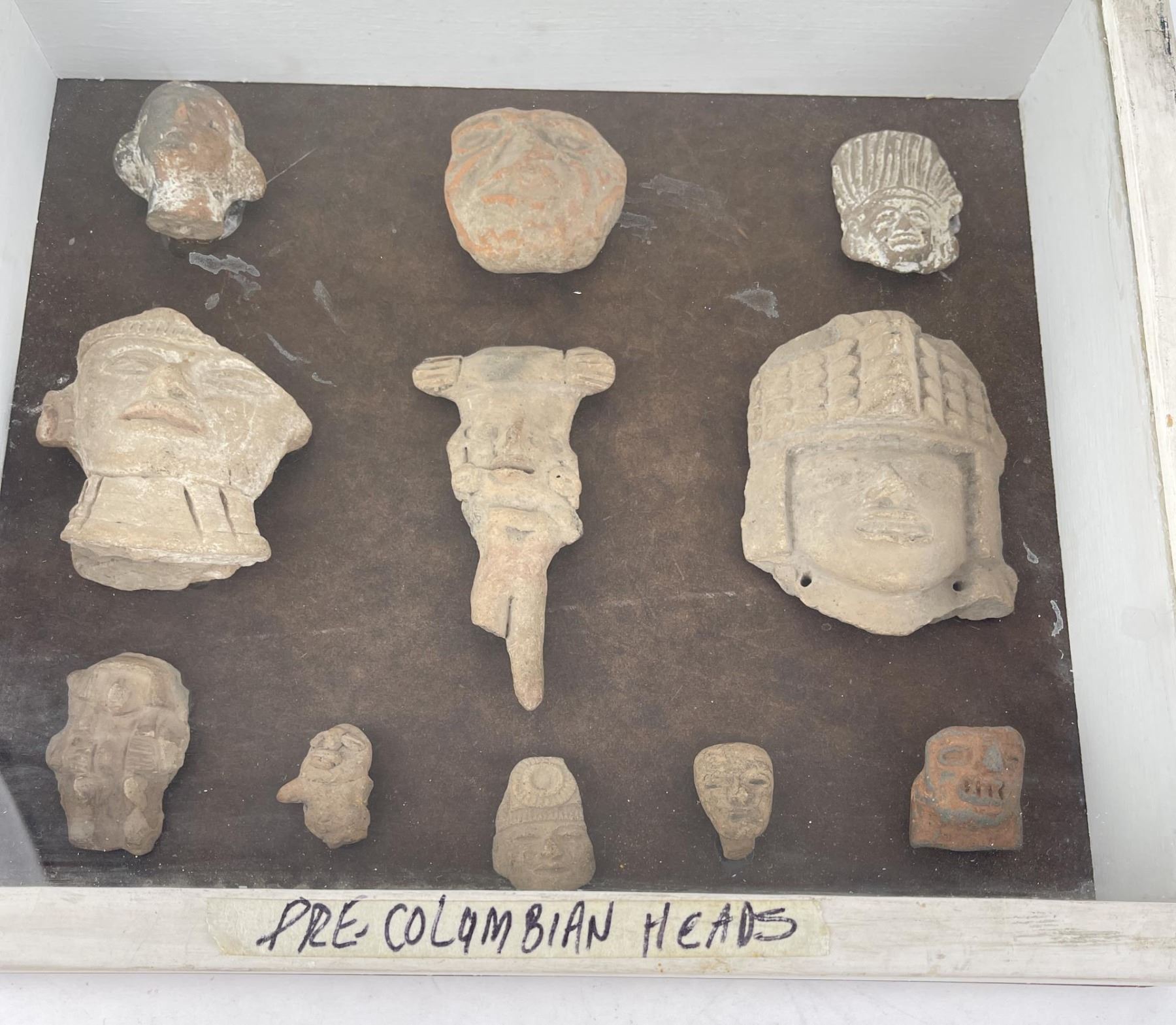 Pre Columbian Effigy Face Pottery Shards