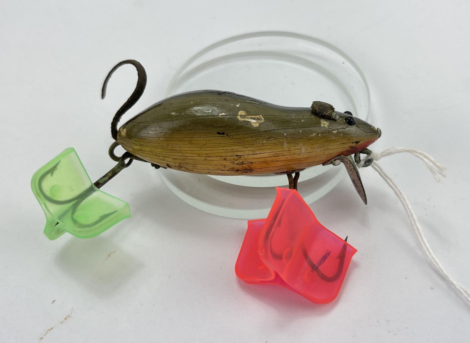 Antique Heddon Meadow Mouse Wood Fishing Lure