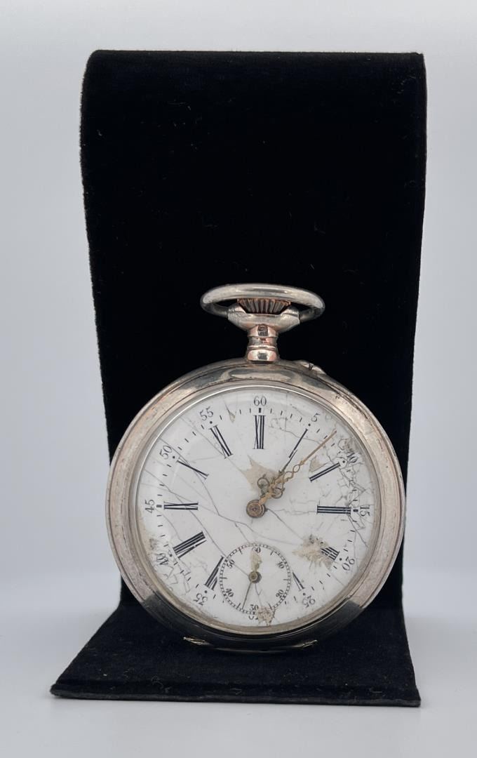 Antique European Coin Silver Pocket Watch
