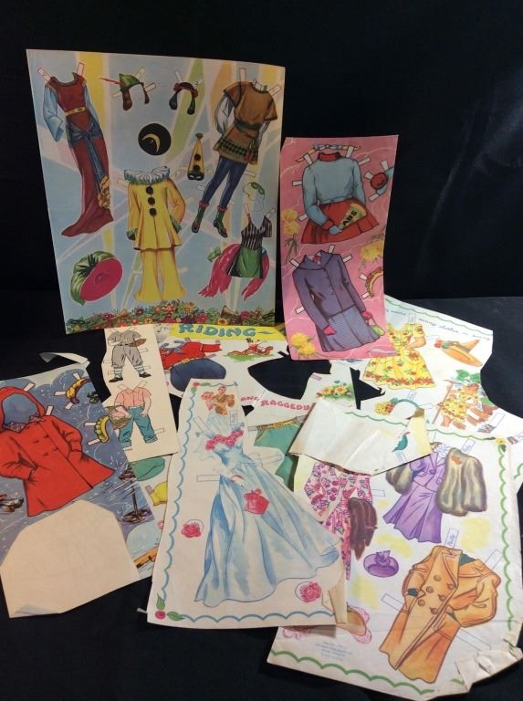 Random miscellaneous paper doll cut outs