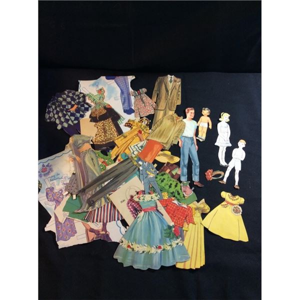Miscellaneous random paper doll cut outs