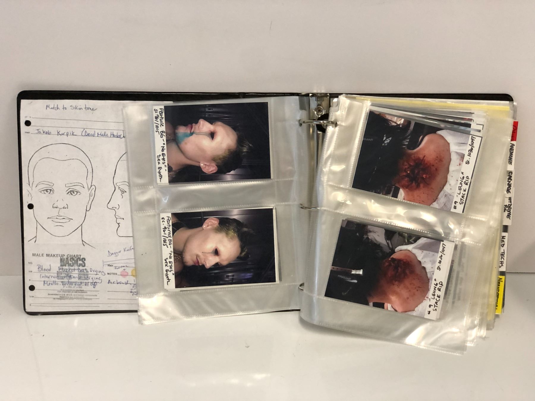 "Altered Carbon" - Binder full of actors' wounds/ scars & other special ...