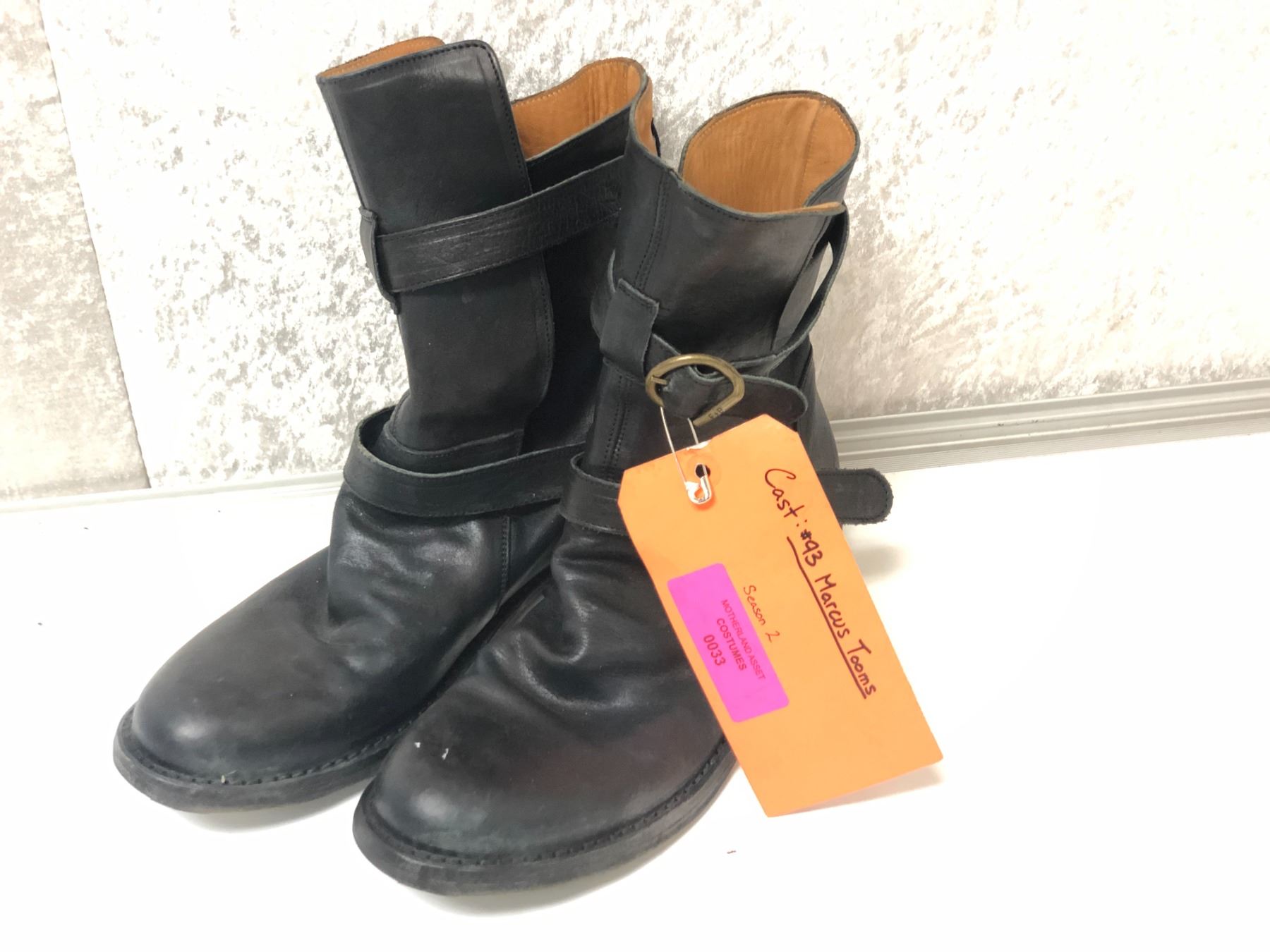 "Motherland: Fort Salem" - "Marcus Tooms" black leather - Fiorentini ...