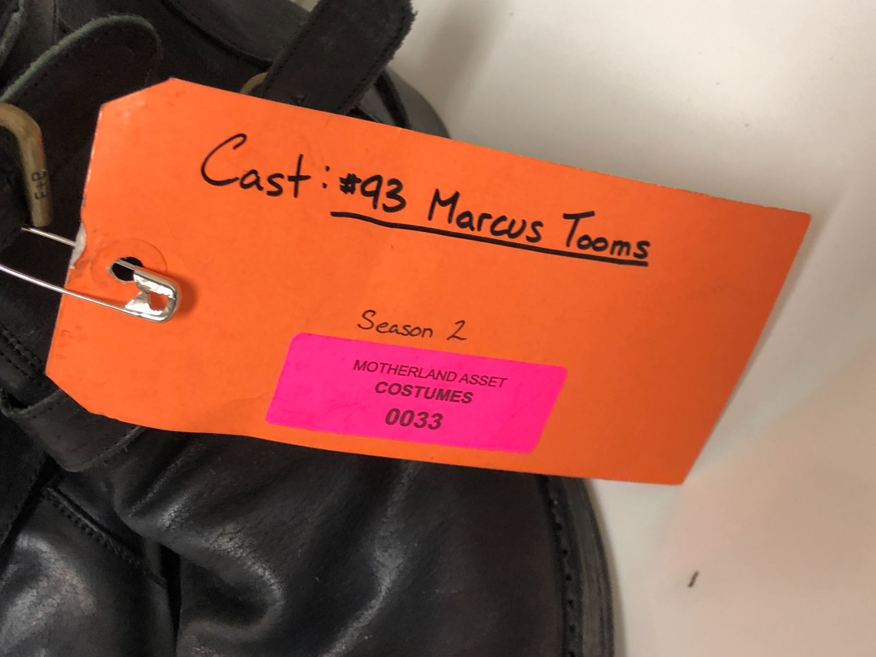 "Motherland: Fort Salem" - "Marcus Tooms" black leather - Fiorentini ...