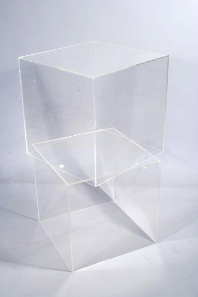 Two Plexiglass Cubes.