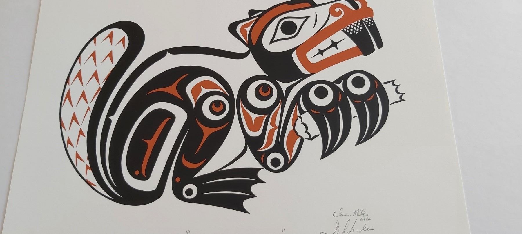 Double Print Set - Haida Beaver - Limited Edition Prints by Clarence Mills