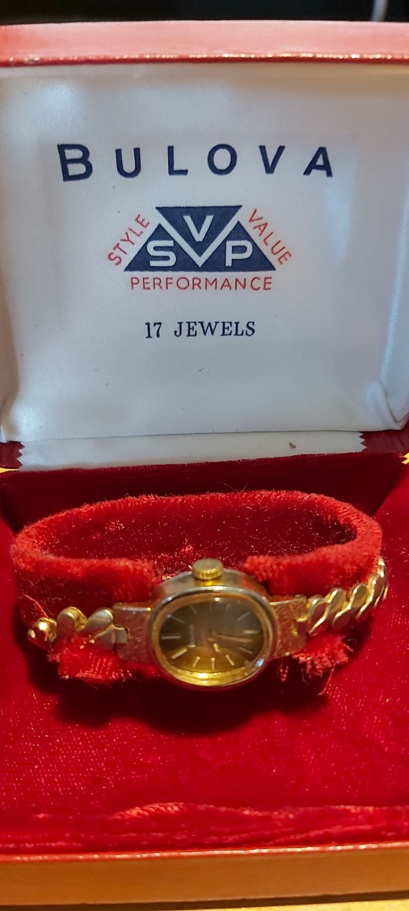 Vintage Bulova Watch with original Bulova Watch Case