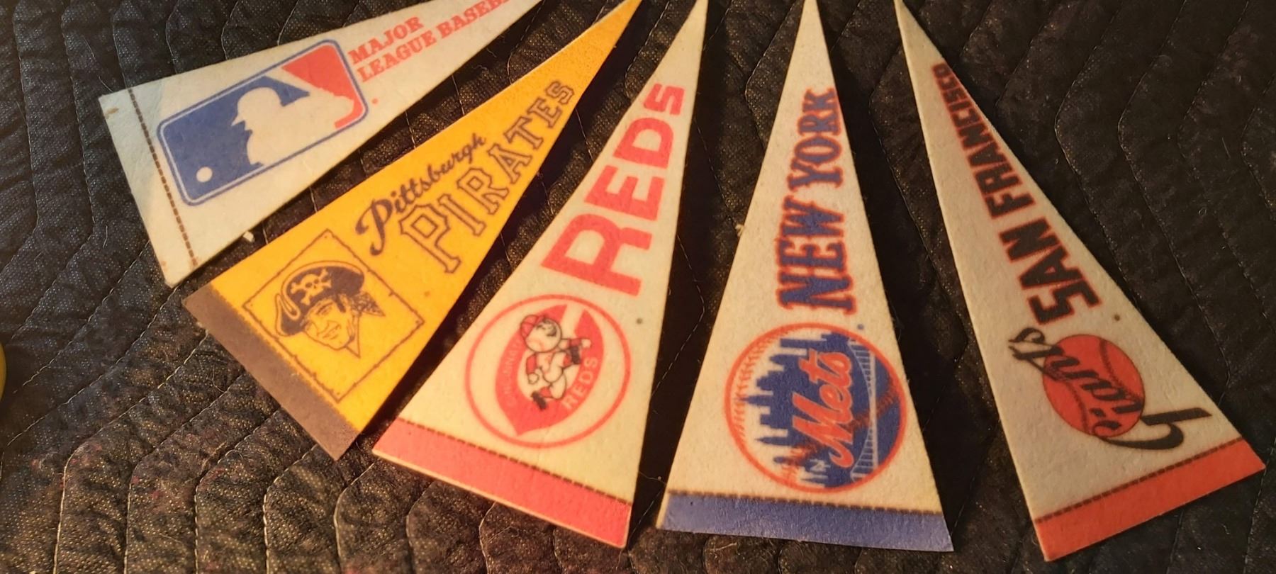MLB Team Mini Baseball Pennants from 1970's - See Photos - American and ...