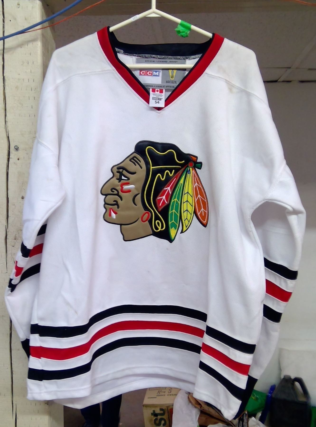 Jeremy Roenick Autographed Chicago Black Hawk Home Jersey & JR's 1990 ...
