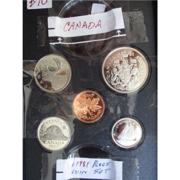 1981 CANADA PROOF COIN SET
