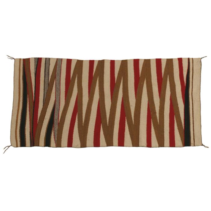 Navajo Textile, Rare 20th Century Wedge Weave