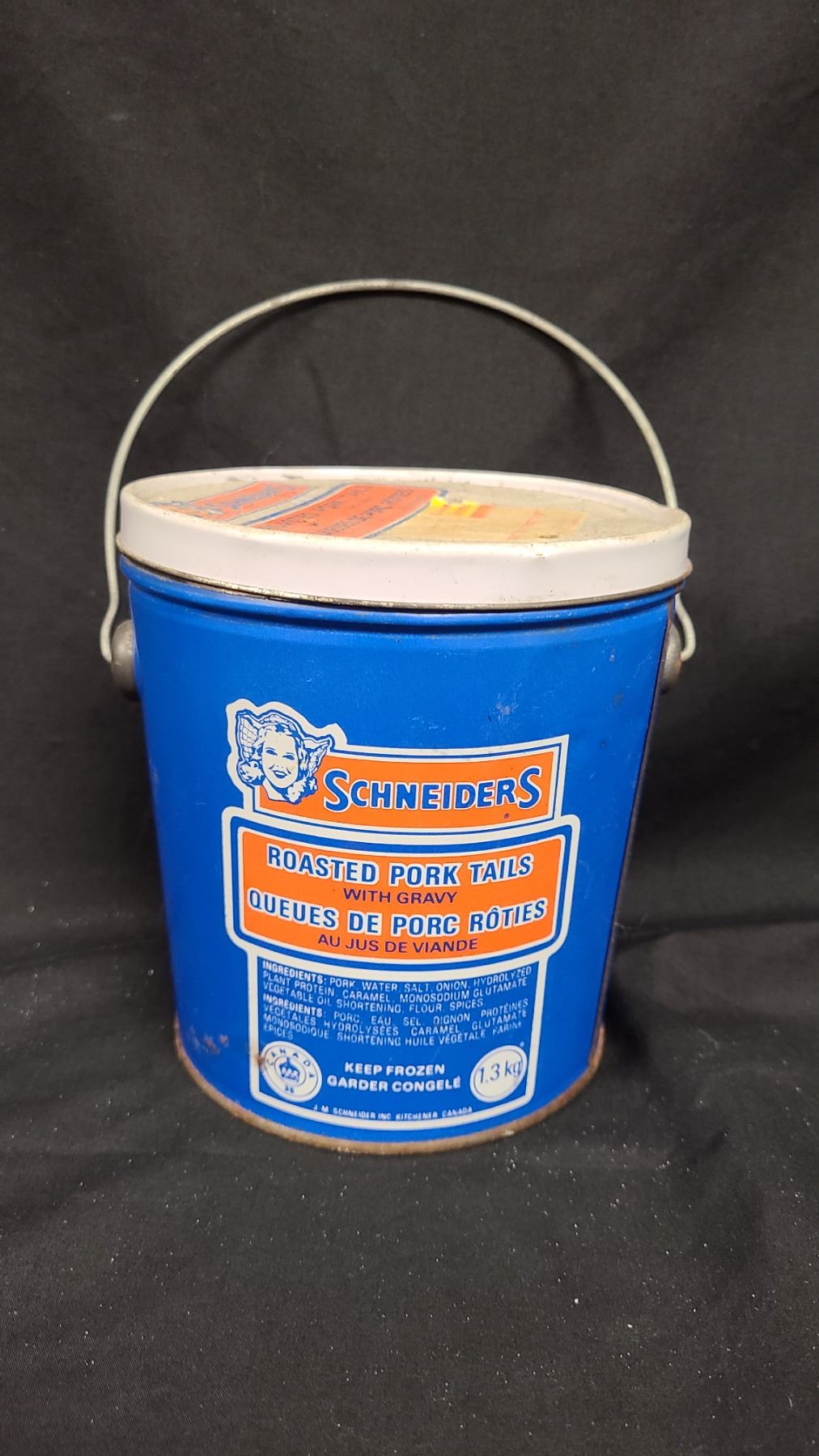 SCHNEIDER'S ROASTED PORK TAILS 4LB PAIL