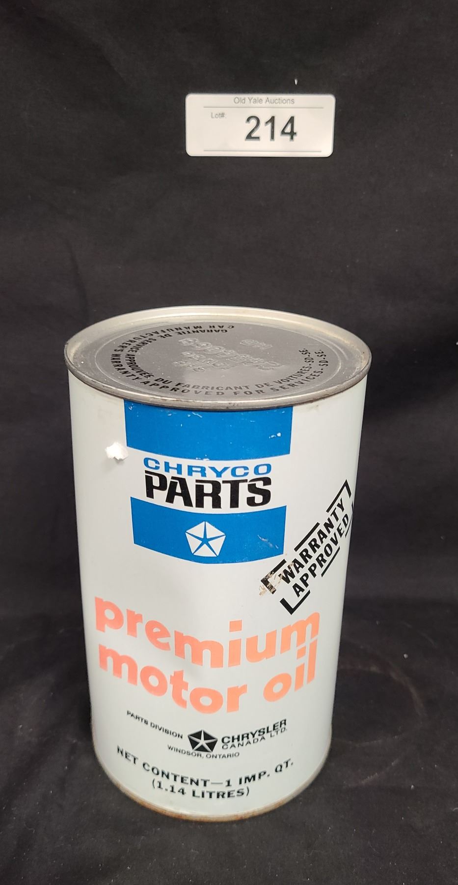 CHRYCO PREMIUM MOTOR OIL QUART