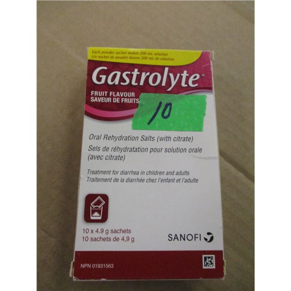 BOX C/W GASTROLYTE PACKETS