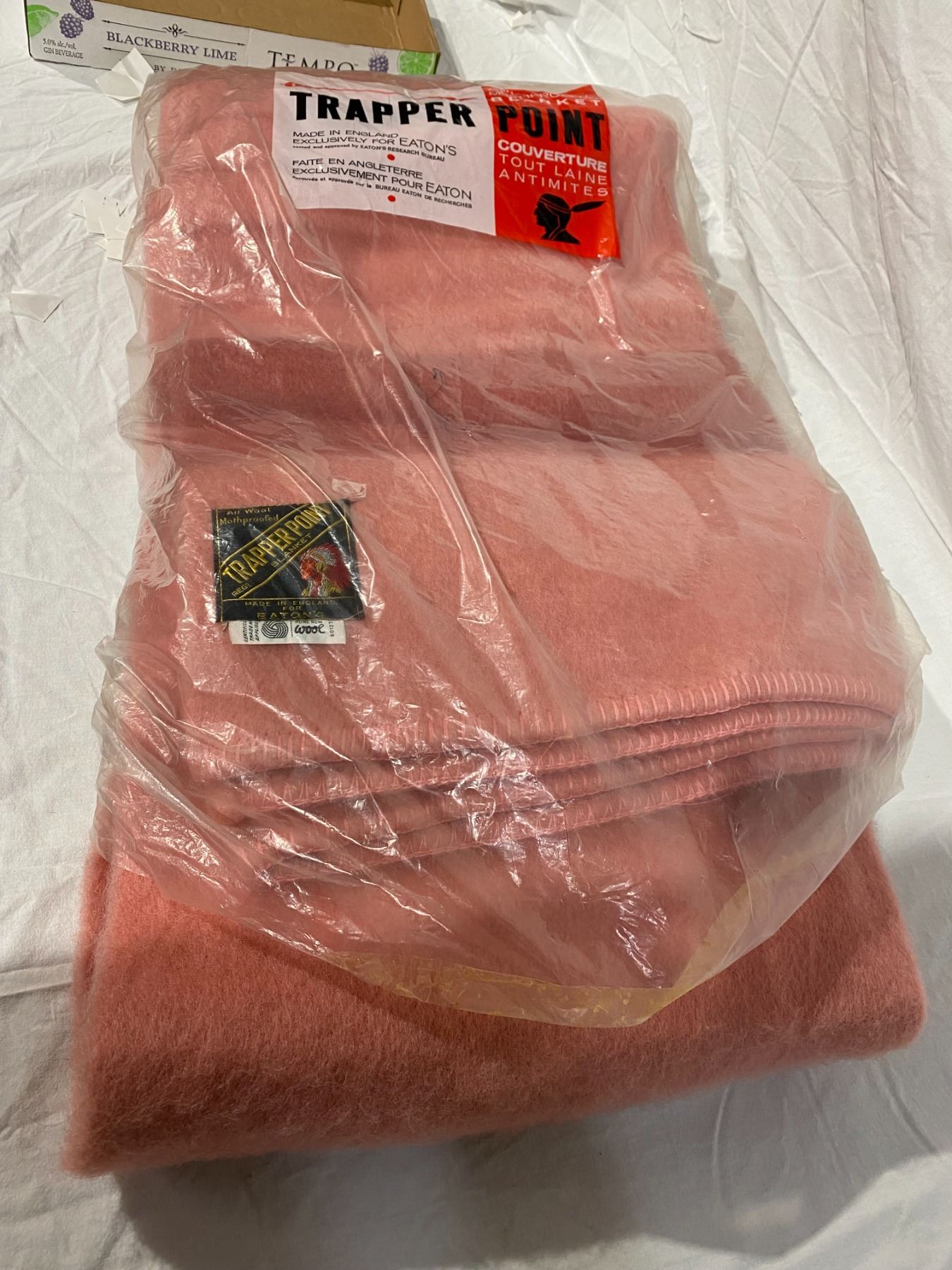 Trapper Point wool blanket made in England