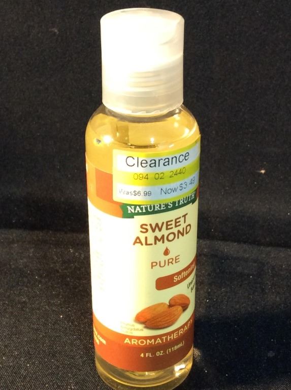 Skin care oil natures truth sweet almond pure softening unscented base oil