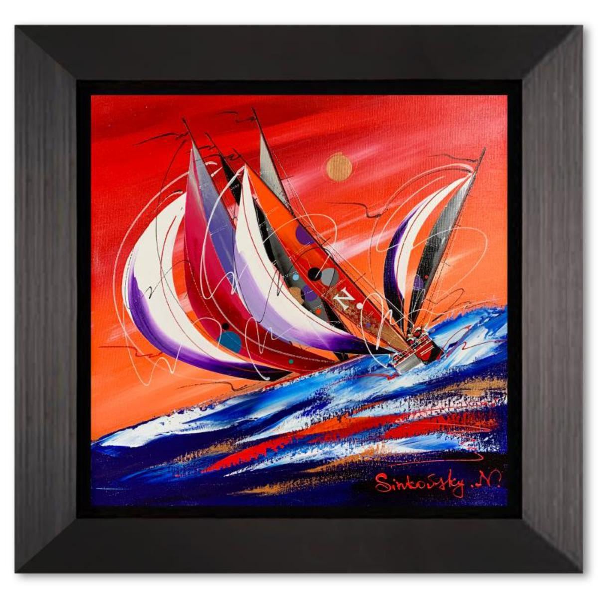 Natalia Sinkovsky, Framed Hand Signed Original Painting on Canvas with ...