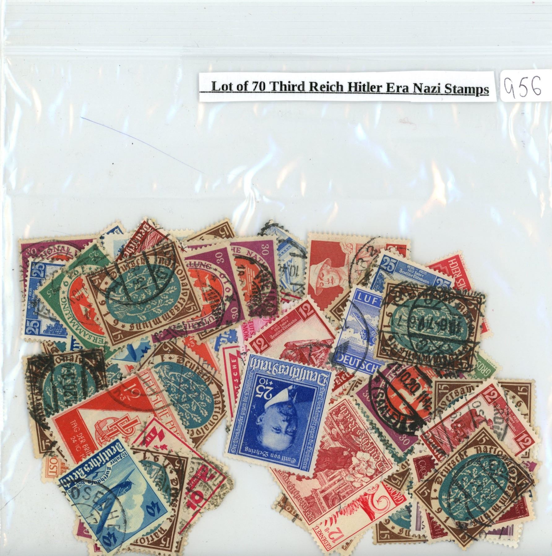 70X Third Reich Hitler Era Nazi Stamps - Schmalz Auctions