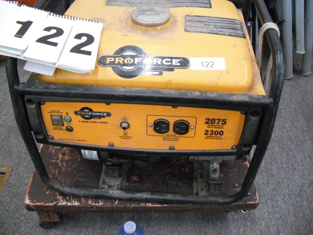 Pro Force Gas Power Gen Set Not Tested