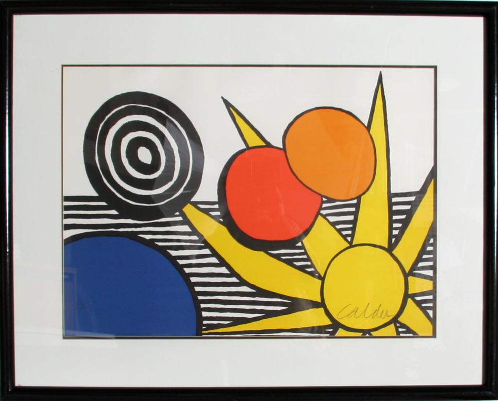 Alexander Calder, Sun with Planets, Lithograph