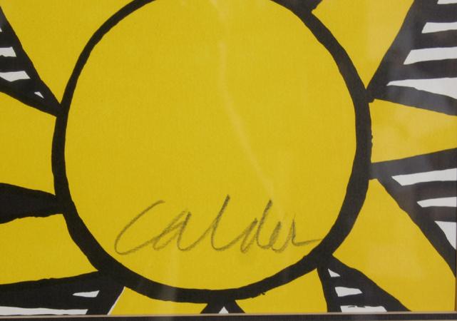Alexander Calder, Sun with Planets, Lithograph
