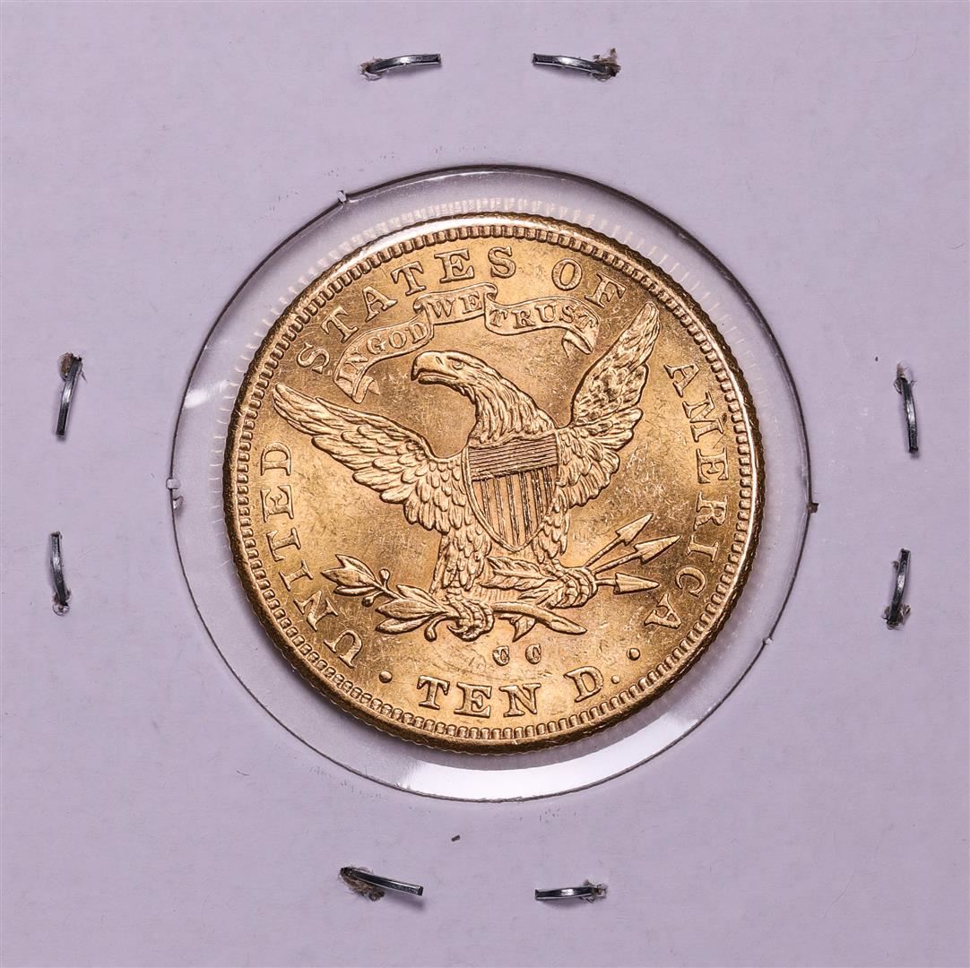 1891-CC $10 Liberty Head Eagle Gold Coin