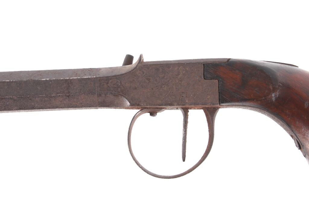 Belgian Etched Percussion Single Shot ELG Pistol