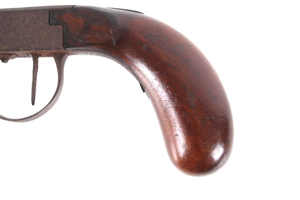 Belgian Etched Percussion Single Shot ELG Pistol