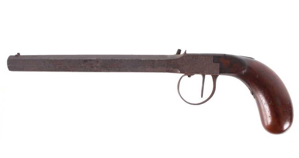 Belgian Etched Percussion Single Shot ELG Pistol