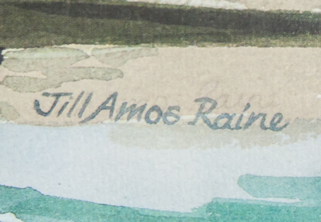Bermudian Litho Signed Jill Amos Raine 600/1000