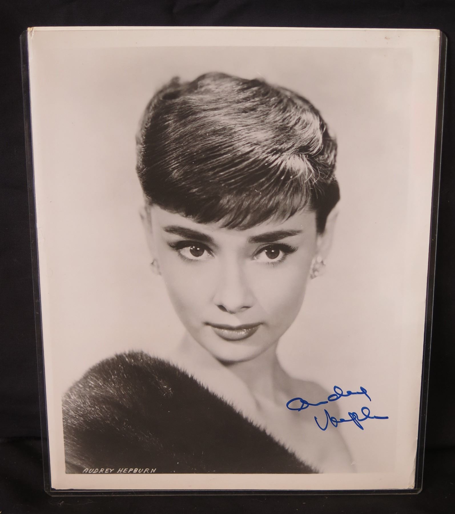 Vintage Photograph Of Audrey Hepburn Signed Date On Back 1 10 89 Vintage Photograph Of Audrey Hepburn Signed Date On Back 1 10 89