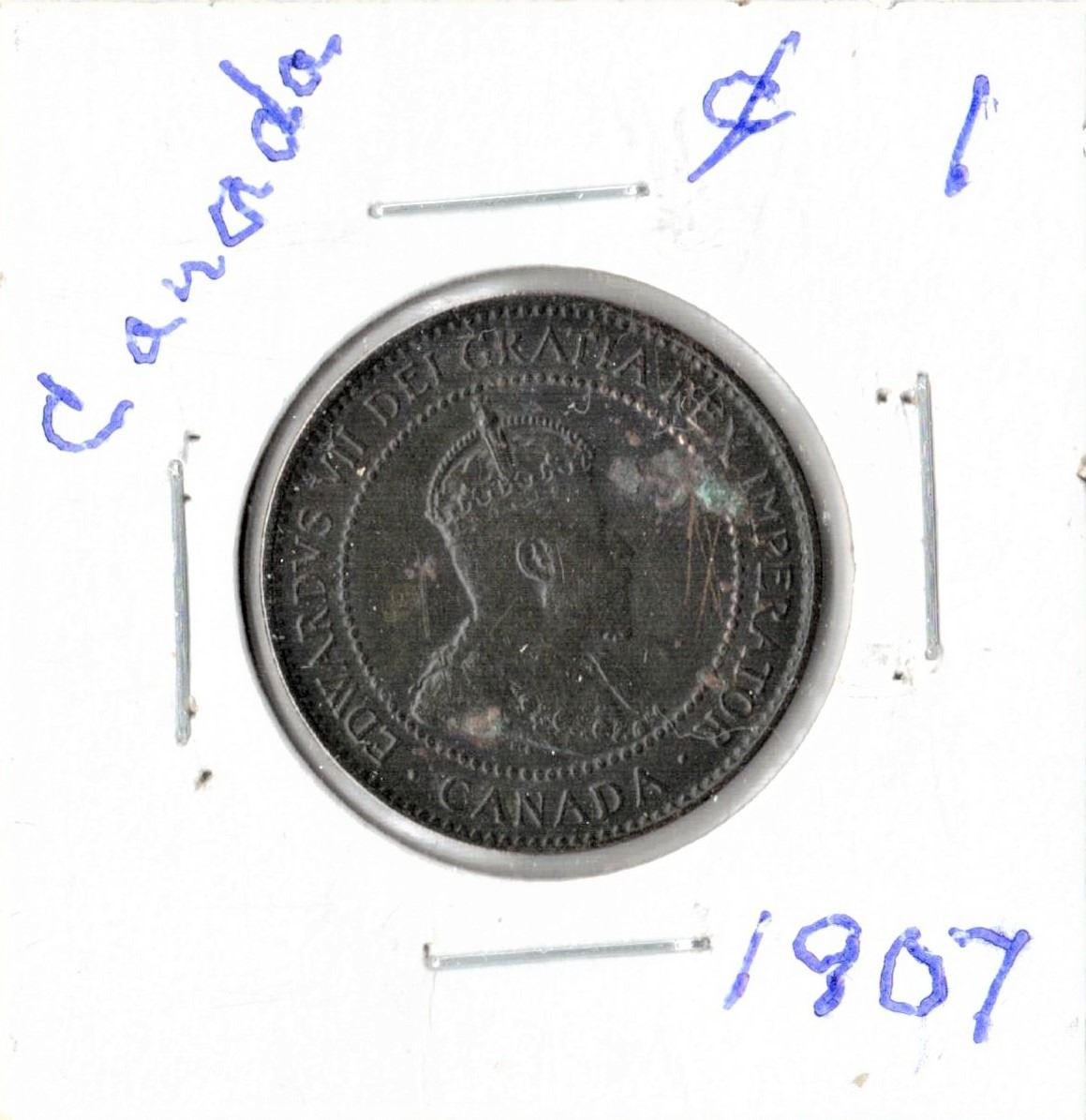 1907 Canadian Large Cent
