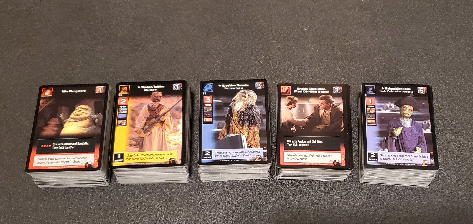 Star Wars "Young Jedi" - Lot of 450-500 cards