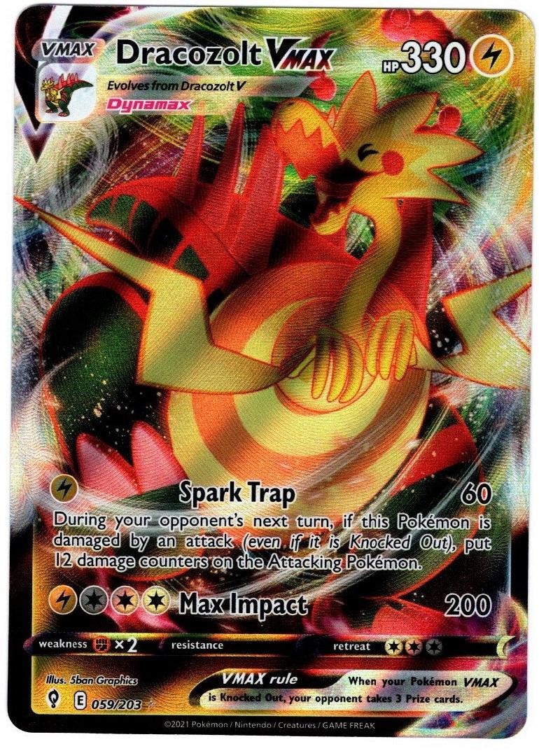 Pokemon - Dracozolt VMAX (Evolving Skies) NMT-MT