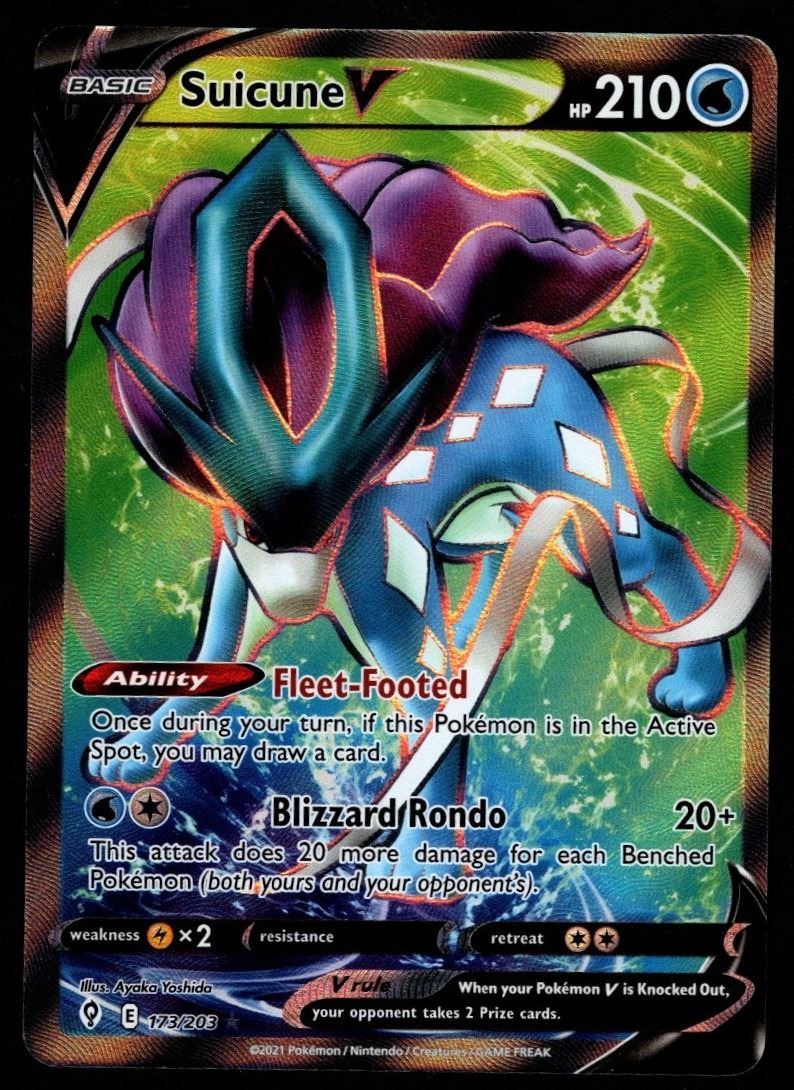 Pokemon - Suicune V Full Art (Evolving Skies)