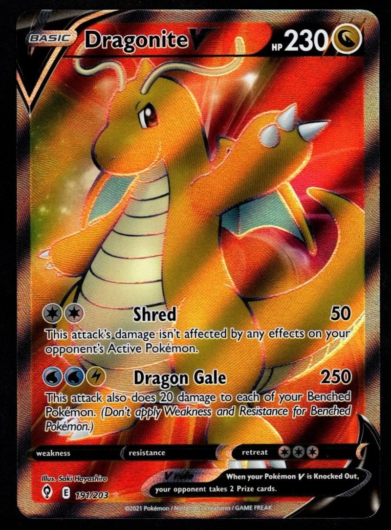 Pokemon - Dragonite V Full Art (Evolving Skies)