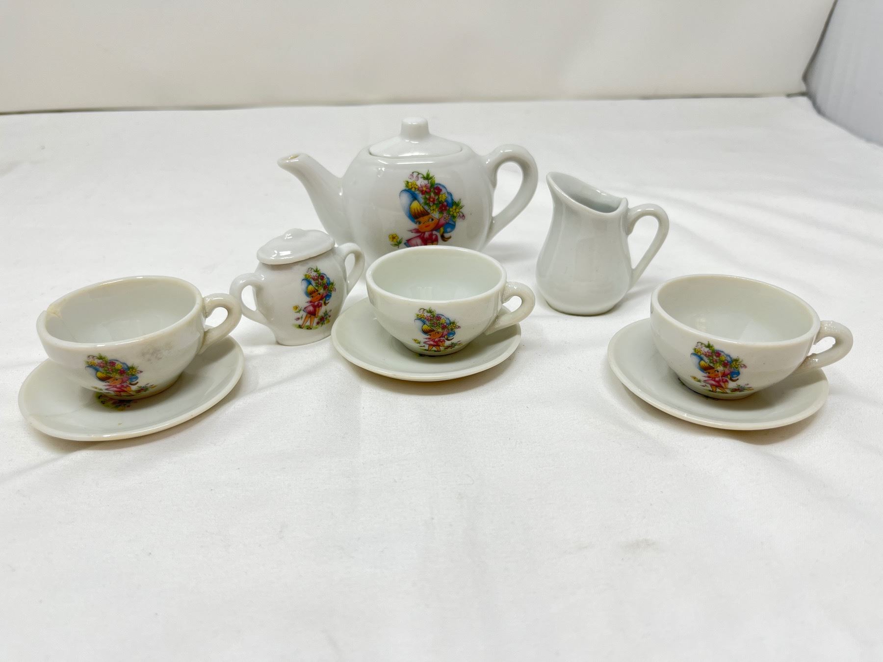 Japanese import miniature childs tea set