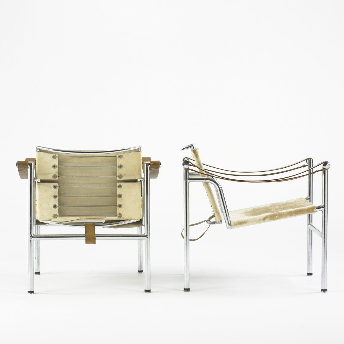 Le Corbusier Basculant chairs, pair