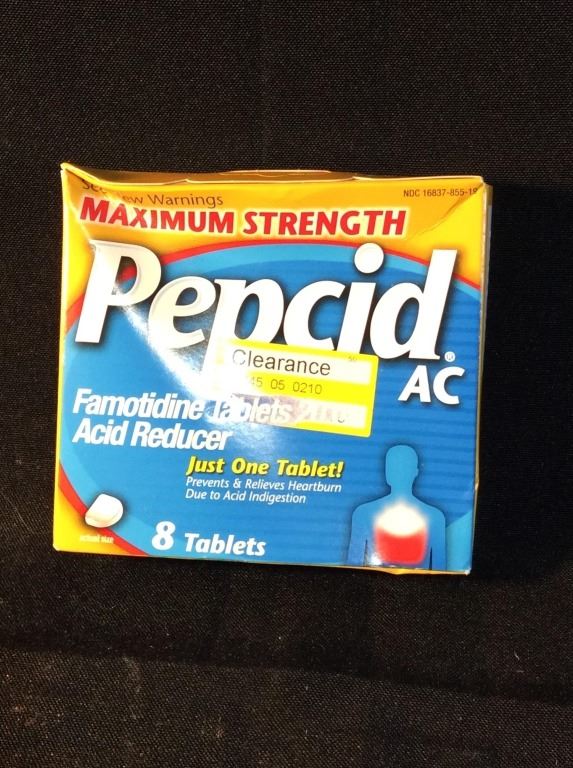 Pepcid AC eight tablets