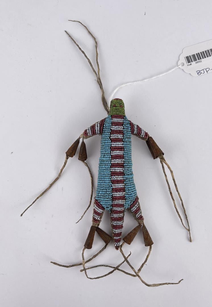 Native American Indian Beaded Lizard Fetish