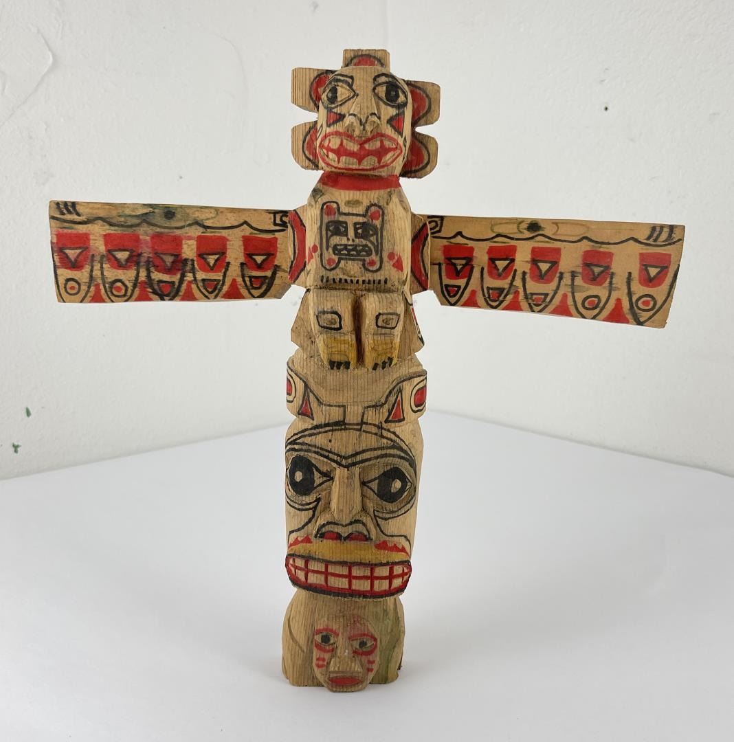 Northwest Coast Wood Indian Totem Pole