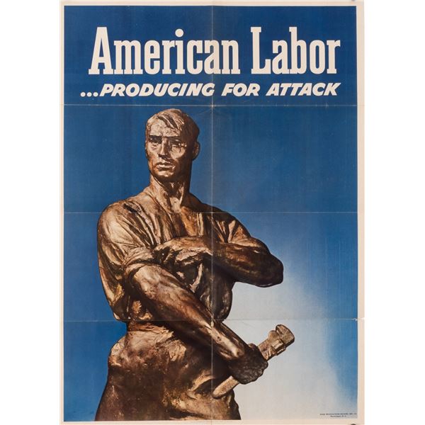 WWII AMERICAN LABOR POSTER